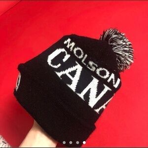 NHL | Accessories | Black And White Canadian Molson Toque | Poshmark